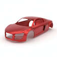 🚗 Audi R8, car body - 3D Model STL・ STL File for 3D printing・Cults
