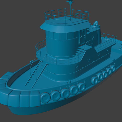 🛥️ RUST TUGBOAT 3D PRINT STL・ STL File for 3D printing・Cults