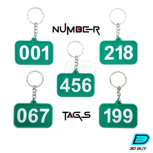 🧷 Customizable Number Tag Keychains with Assembly Guides and Bonus ...