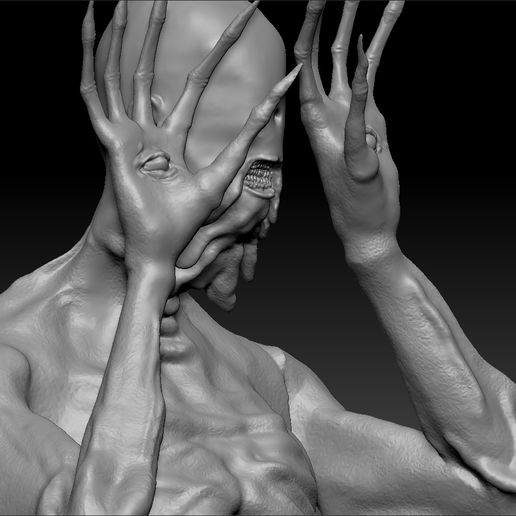 👨 Pan's Labyrinth, the pale man・ OBJ File for ・Cults