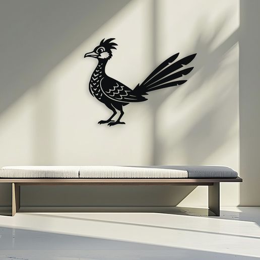 🎨 Roadrunner Wall Decor Art・ 3D File for 3D printing and CNC machining ...