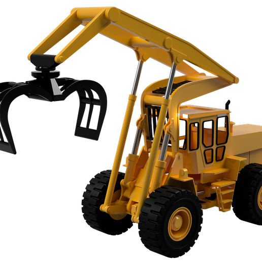 🌆 1641H high rise grapple loader HO scale 1:87・ STL File for 3D ...