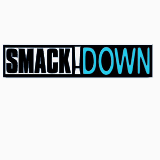 🤼 WWE SMACKDOWN! (First Logo) V2 Logo Display by MANIACMANCAVE3D・ STL ...