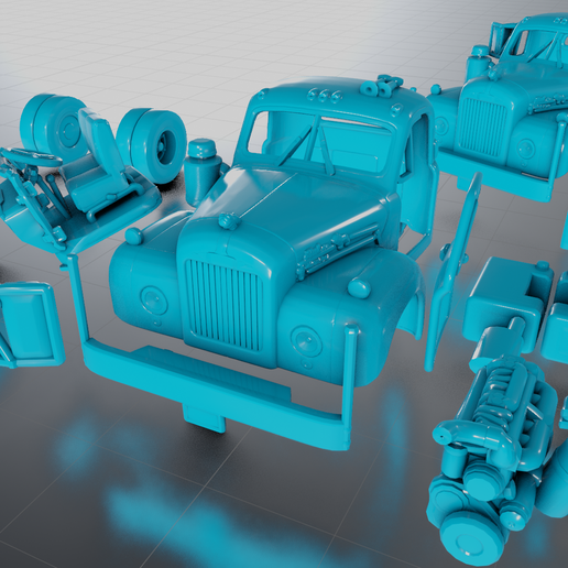 🚚 MACK B61 TRUCK・ STL File for ・Cults