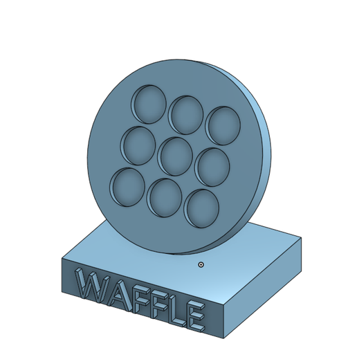 3D file Waffle icon statue 🧇 ・3D printer design to download・Cults