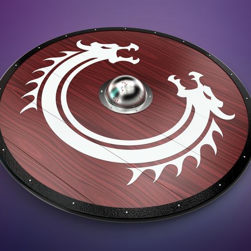 STL file Viking shield 🛡️ (OBJ and STEP)・Design to download and 3D ...