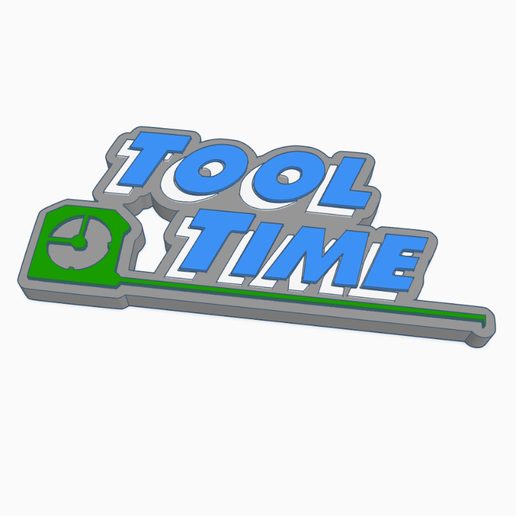 👾 TOOL TIME (HOME IMPROVEMENT) Logo Display by MANIACMANCAVE3D・ STL ...