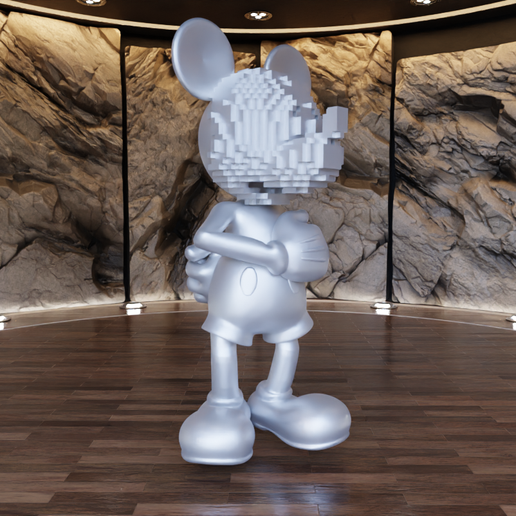 🐁 Mickey Mouse Mosaic Fan Art Toy・ STL File for 3D printing・Cults