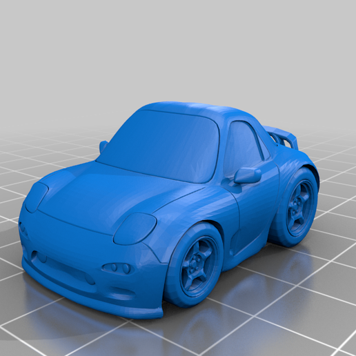 🚗 Mazda RX-7 fd3s・Free STL File for ・Cults