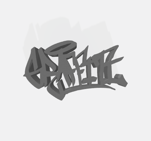 STL file graffiti in graffiti style letters 🧑‍🎨 ・3D printer model to ...