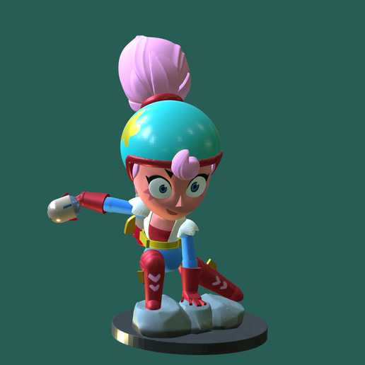 Archivo STL Janet brawl stars 🌃 (OBJ)・Diseño de impresión en 3D para ...