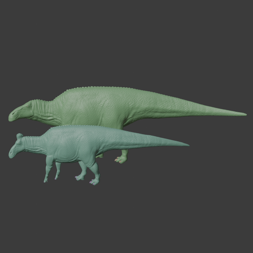 🎲 1/60th scale Edmontosaurus (Both Species)・Free STL File for 3D ...