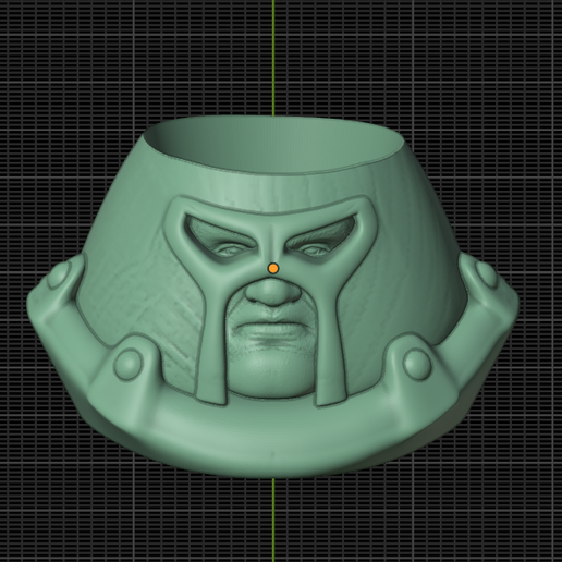 STL file The juggernaut stylized Head Sculpt Bust / Vase / Pot planter ...