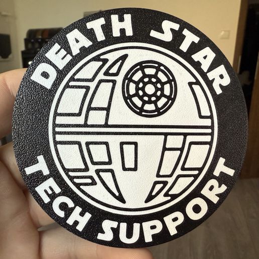 ⭐ Star Wars - Death Star tech support coaster・ STL File for 3D printing ...