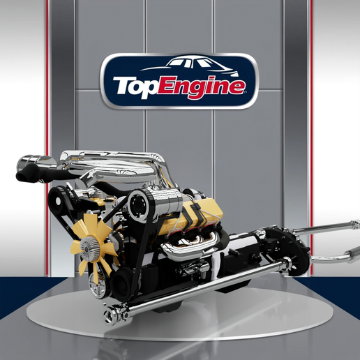 Archivo 3D Detroit Diesel Engine ⚙️ ・Modelo de impresora 3D para ...