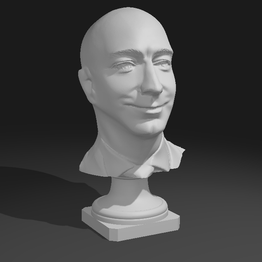 🗿 Jeff Bezos Amazon Portrait Sculpture・ STL File for 3D printing・Cults