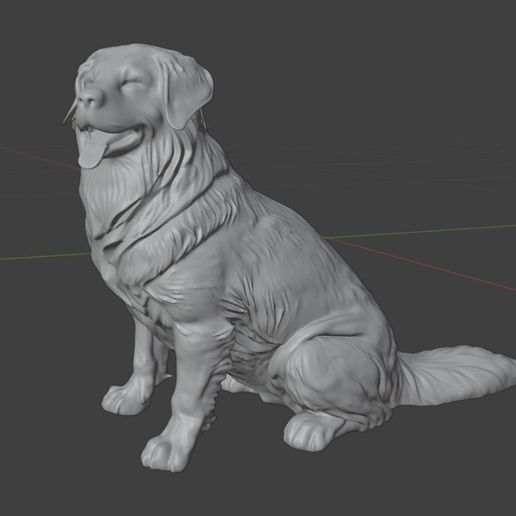 🐕 cão Golden Retriever modelo 3d ficheiro stl・Arquivo STL para ...