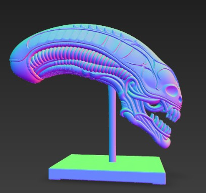 🐉 Special Xenomorphs Heads with Base・ STL File for 3D printing・Cults
