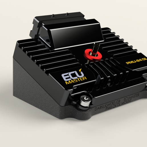 🆕 ECUMASTER NEW PMU-24 DL MOUNT / BRACKET・ STL File for 3D printing・Cults