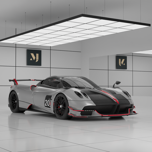 3D file Pagani Huayra Roadster BC 🚗 ・Model to download and 3D print・Cults