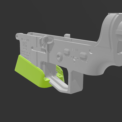 🔫 AR/M4 Magwell clean・ STL File for 3D printing・Cults