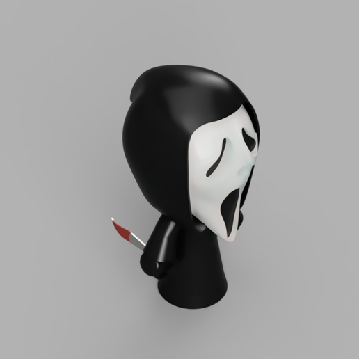 STL file Scream Mini Ghostface (Billy Loomis) 🎃 ・3D print model to ...