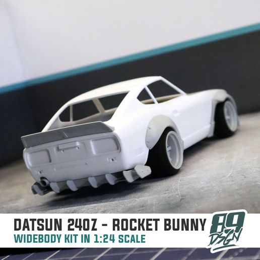 🚀 Datsun/Nissan 240Z Pandem Rocket Bunny transkit 1:24 scale・ STL File for 3D printing・Cults