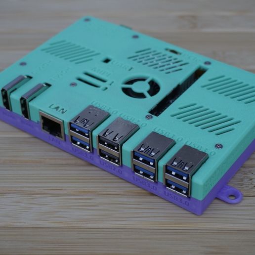 💾 Raspberry Pi 5 & Waveshare connector & USB 3.0 PCB Adapter Housing by ...