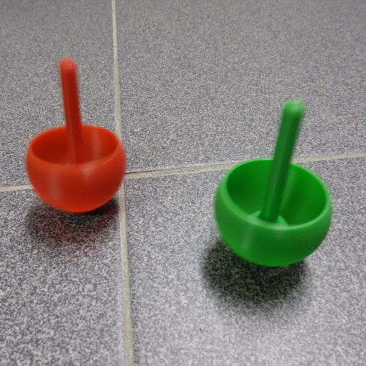 Free STL file Spinning top to ball-point / Round spinner 🔝 ・3D print ...