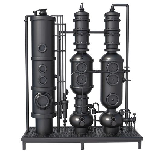 🪖 distillation machine / sci fi tank / cylindrical tank / test tubes ...