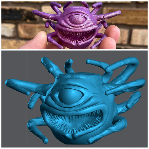 STL file DnD Beholder 🪄 ・3D printer model to download・Cults