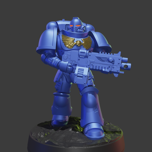 🔩 Primaris Marines with Bolt Rifle Adeptus Astartes・Free STL File for ...