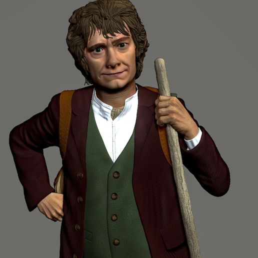 🎨 LOTR Lo Hobbit Bilbo Baggins STL for 3D printing・ 3D File for 3D ...