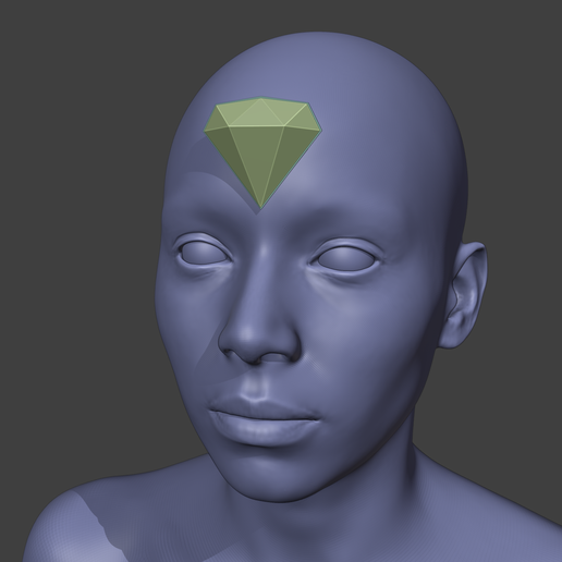 💎 white diamond gem・ STL File for 3D printing・Cults