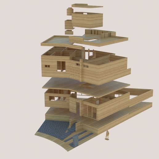STL file MODERN HOUSE M.A. 🏠 ・3D printable design to download・Cults