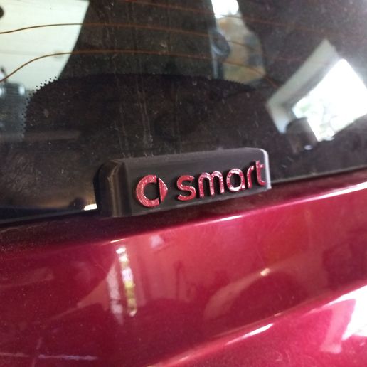 STL file Smart ForTwo 450/451 rear window handle with Smart logo 🪟 ・3D ...