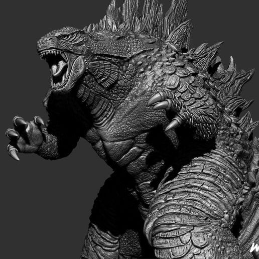 🎬 WICKED MOVIES GODZILLA SCULPTURE: TESTED AND READY FOR 3D PRINTING ...