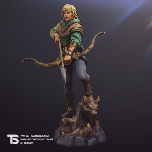 👤 Archer Statue・ 3D File for 3D printing・Cults
