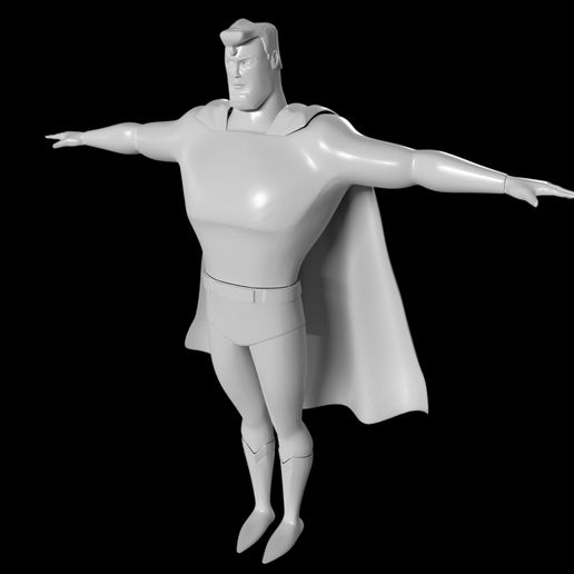 🦸‍♂️ DCAU Superman The Animated Series Figure・ STL File for 3D printing ...