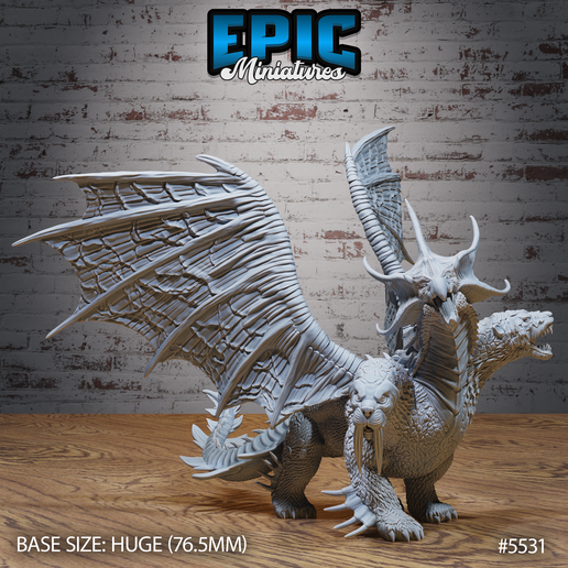 🎲 Northern Chimera ‧ DnD Miniature ‧ Tabletop Miniatures ‧ Gaming ...