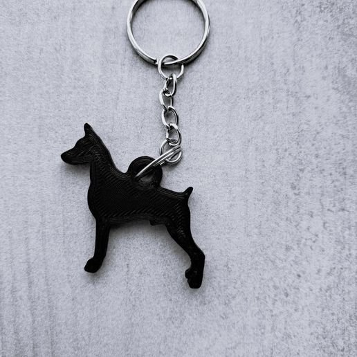 STL file Doberman Pinscher keychain 🗝️ (3MF)・3D printing template to ...
