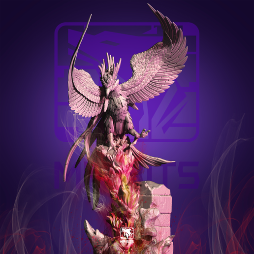 🦅 The Majestic Phoenix・ STL File for 3D printing・Cults