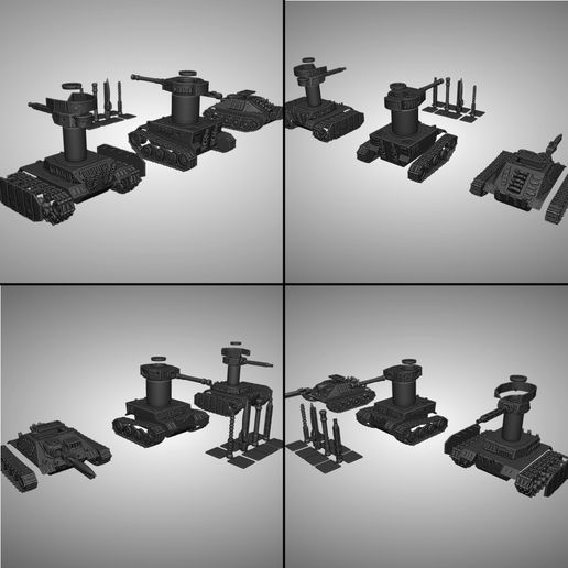 🪖 Orc Tank German Type・Free 3D File for 3D printing・Cults