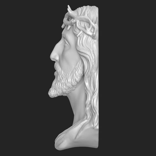 ️ Jesus Head pendant・ STL File for 3D printing・Cults