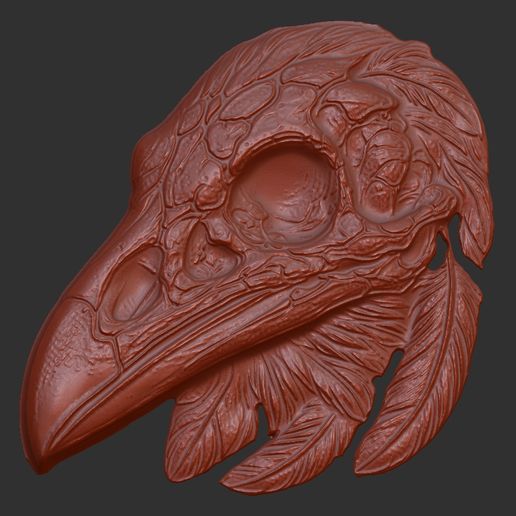STL file Bird skull cnc model 🐦 (OBJ)・3D printing model to download・Cults
