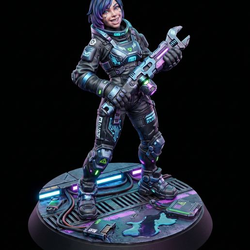 🆓 FREE TOWNFOLKS NPC Bridgehaven – 16 Scifi Miniatures (32mm STL for ...