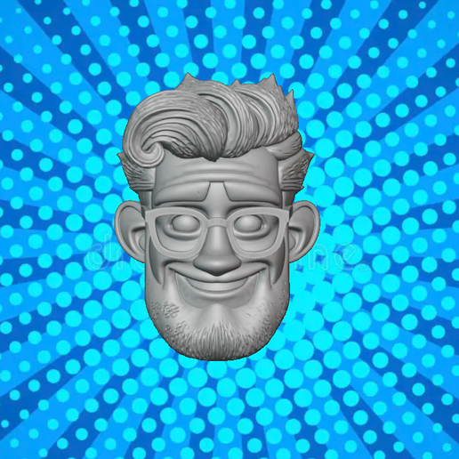 🦸‍♂️ Random Guy 2 Headsculpt・ STL File for 3D printing・Cults