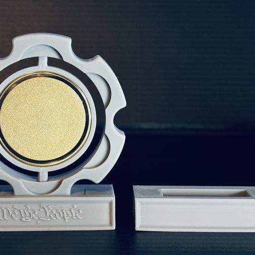 🪙 Rotating Challenge Coin Display - 2nd Amendment theme・ STL File for ...