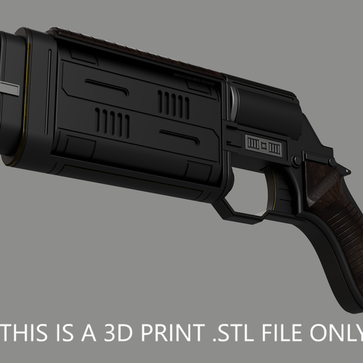 🔫 Cassian Andor – MW20 Bryar Blaster Pistol – 3D Print STL File・ 3D ...
