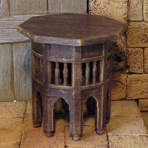 🪵 Wooden Arabic table MOB02 - Wooden Arabic table・ OBJ File for 3D ...